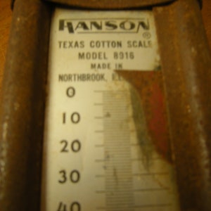 Antique Cotton Scale-hanson Scale-viking-to 160 Pounds-yard Art-barn ...
