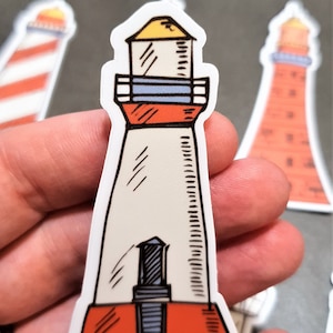 Lighthouse Sticker Pack, 8 Stickers of Light Houses - Etsy