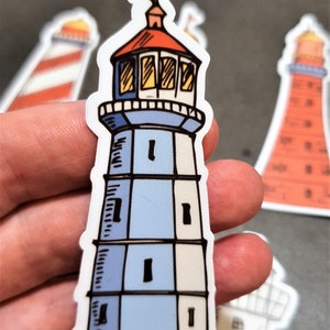 Lighthouse Sticker Pack, 8 Stickers of Light Houses - Etsy