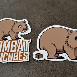 Wombat Stickers, 4 Australian Wombats for Marsupial Lovers, Sticker ...