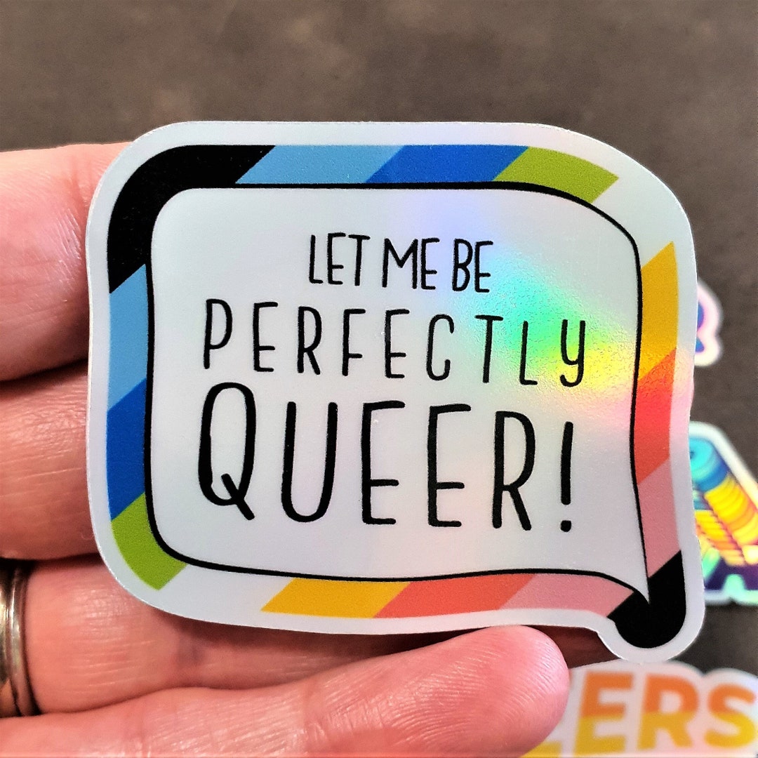 Perfectly Queers Pride Sticker Set, Holographic Stickers With Gay ...
