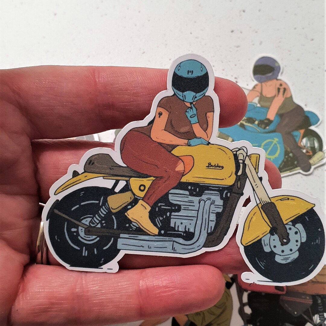 5 Badass Women on Motorcycles Sticker Pack - Etsy