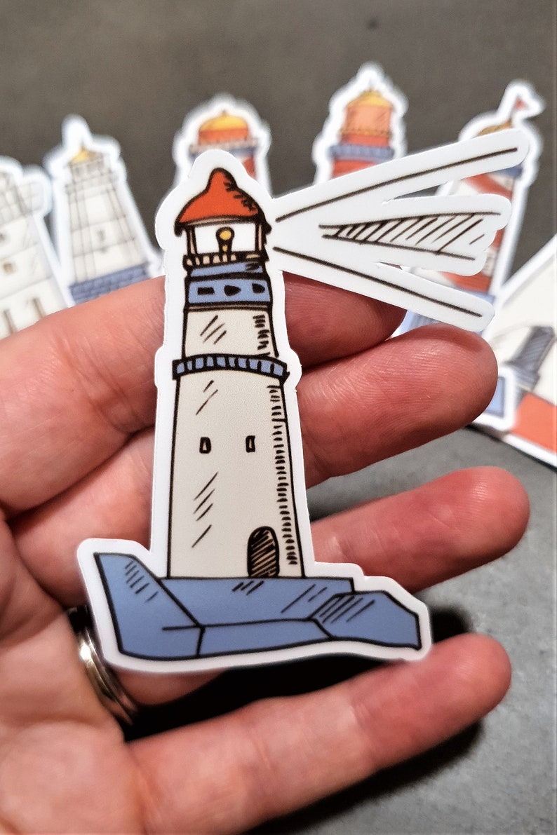Lighthouse Sticker Pack, 8 Stickers of Light Houses - Etsy