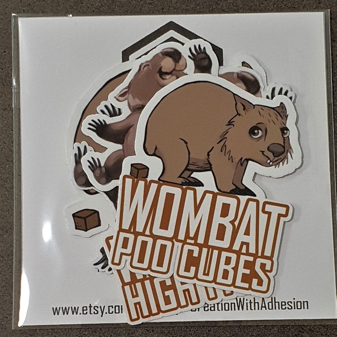 Wombat Stickers, 4 Australian Wombats for Marsupial Lovers, Sticker ...