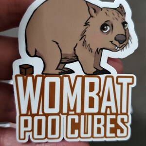Wombat Stickers, 4 Australian Wombats for Marsupial Lovers, Sticker ...