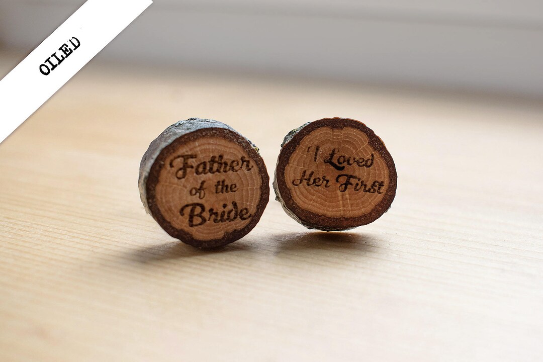 Father of the Bride Gift, Oak Tree Cufflinks, Rustic Cufflinks, Custom ...