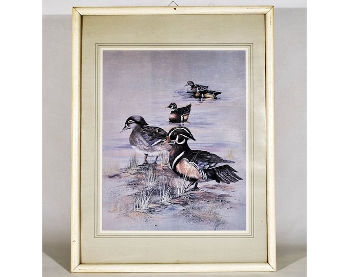 Anni Moller "woodland Ducks" Framed Art Print 1985 // Vintage Art ...