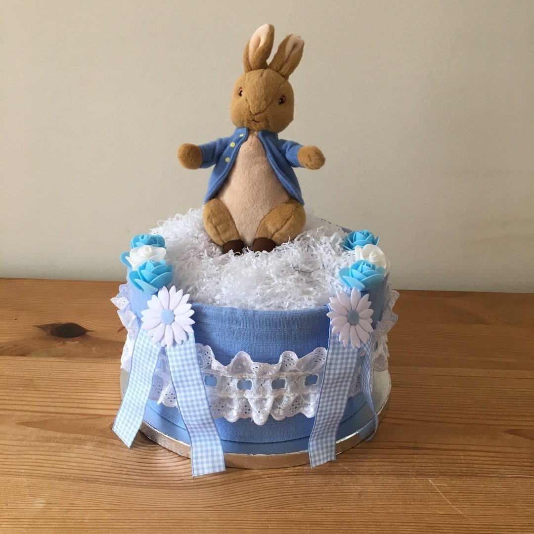 Peter Rabbit Single Tier Nappy Cake/baby Shower Gift/new Baby Gift ...