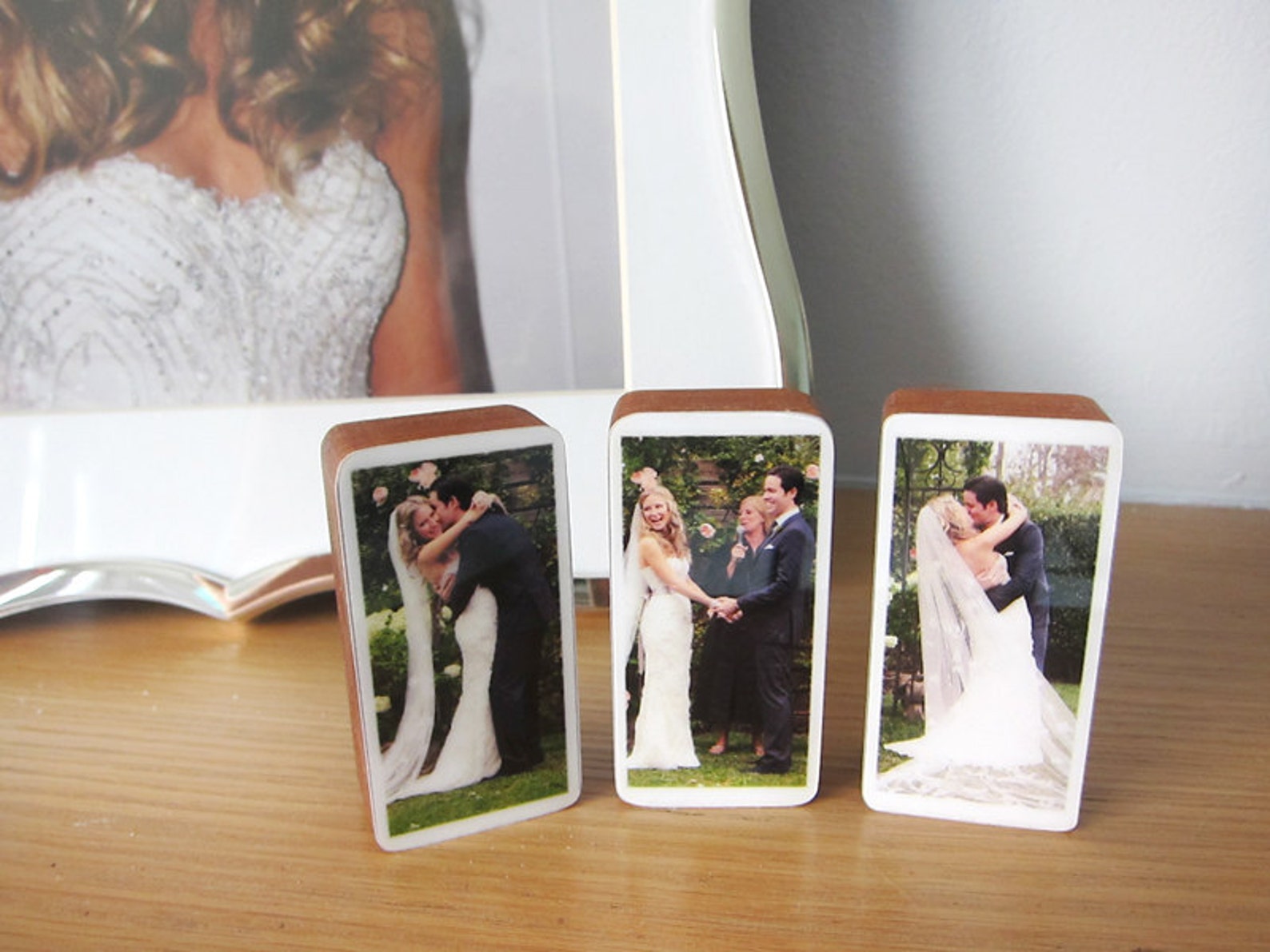 Personalized Handmade Wedding Photo Wood Blocks Perfect for Home ...