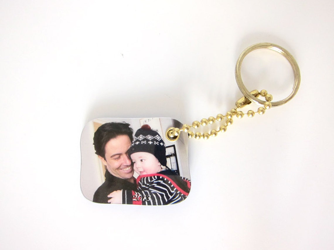 Personalized Photo Mini Keychain, Perfect Gift Idea for Grandparents ...
