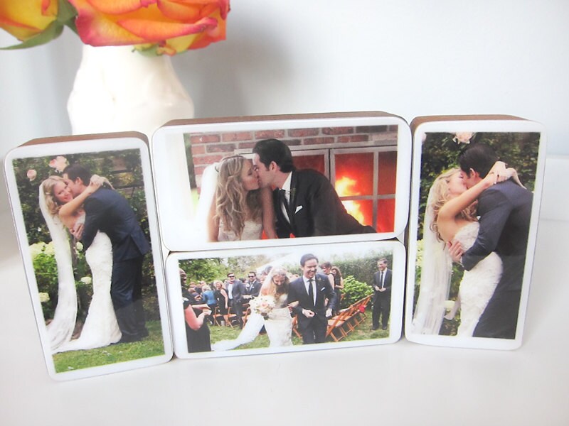 Custom Handmade Wedding Photo Wood Blocks Perfect for Home, Personal ...