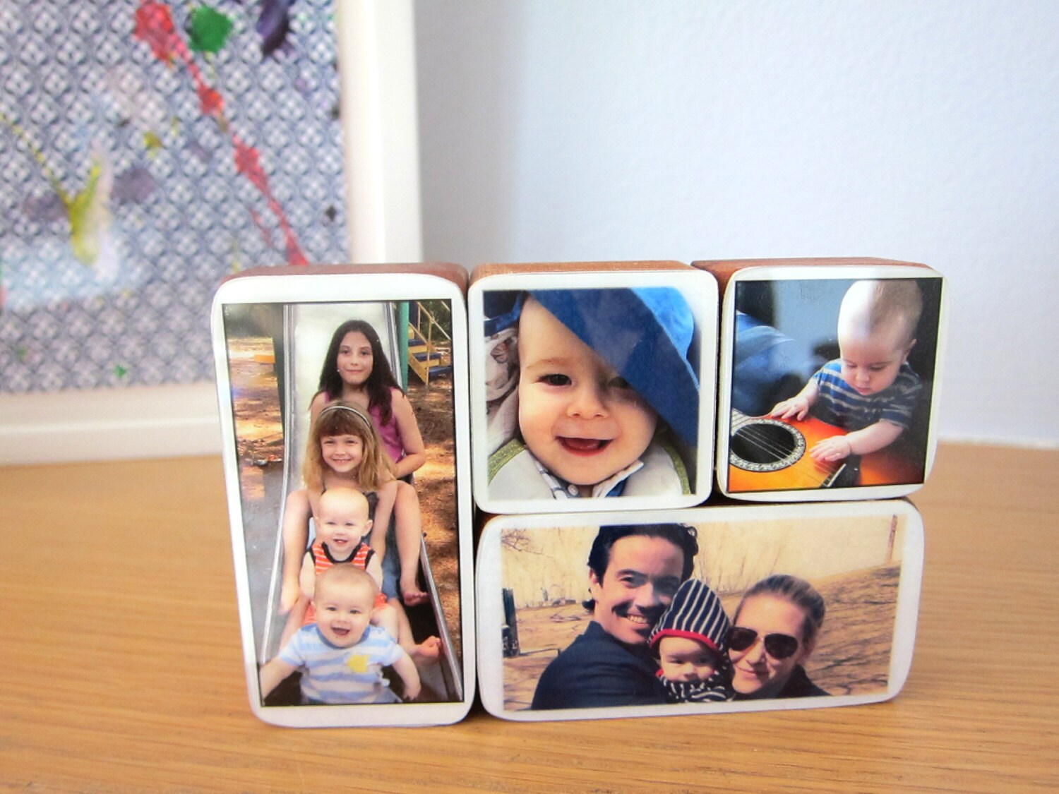 Custom Handmade Baby Photo Wooden Blocks Great Gift Idea for New ...