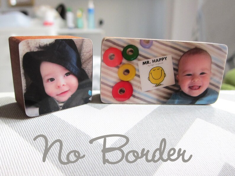 Custom Handmade Pregnancy or Baby Photo Wooden Blocks Perfect for Baby ...