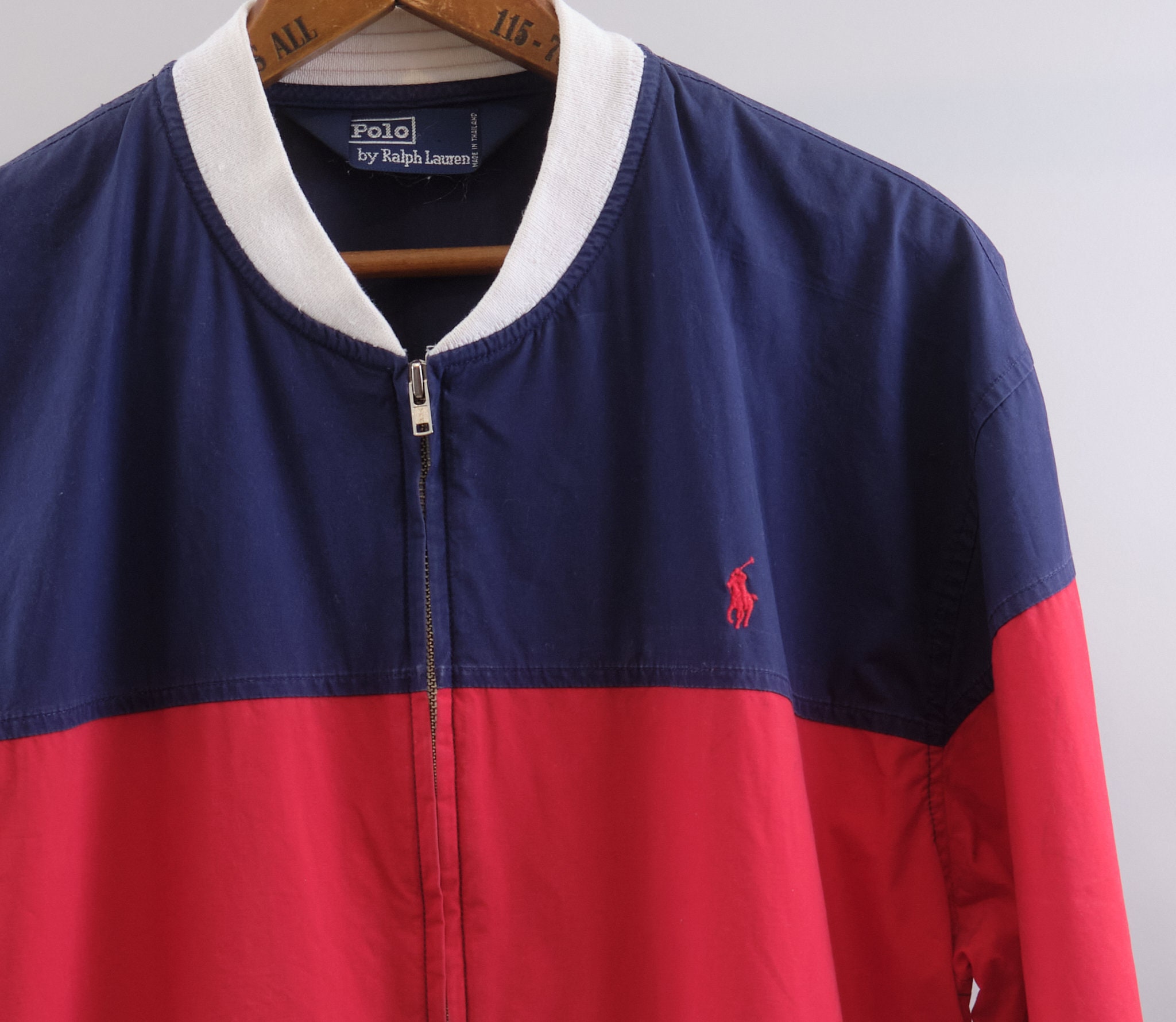 Vintage 90s Ralph Lauren Polo Colorblock Harrington Jacket - Etsy