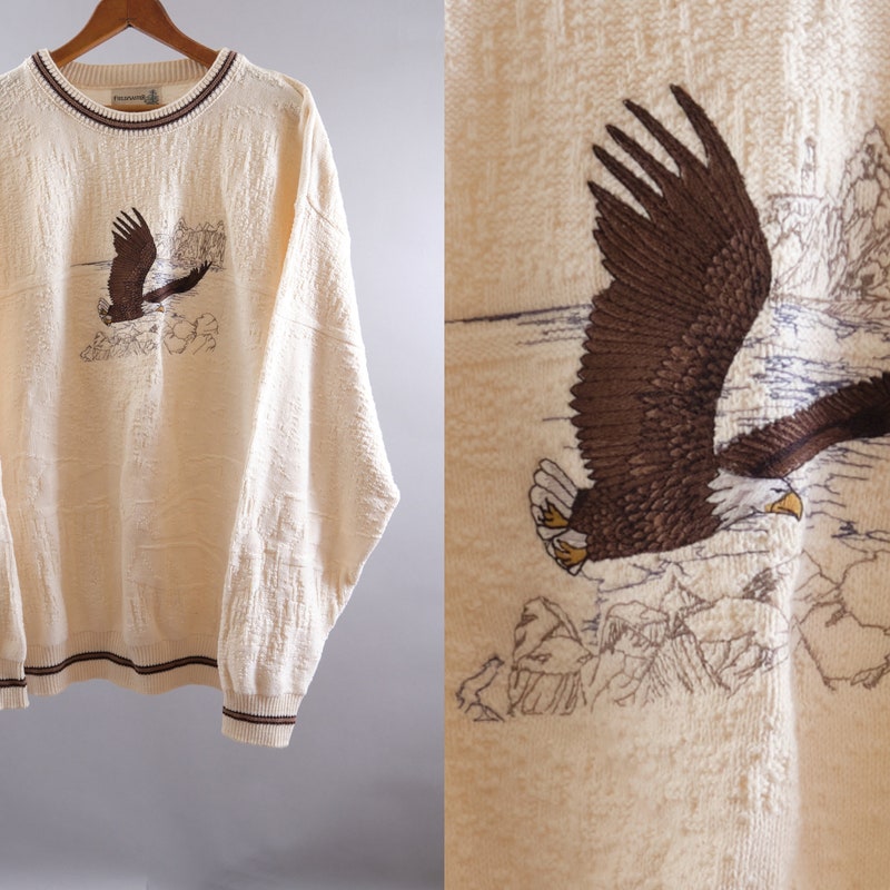Embroidered Eagle - Etsy
