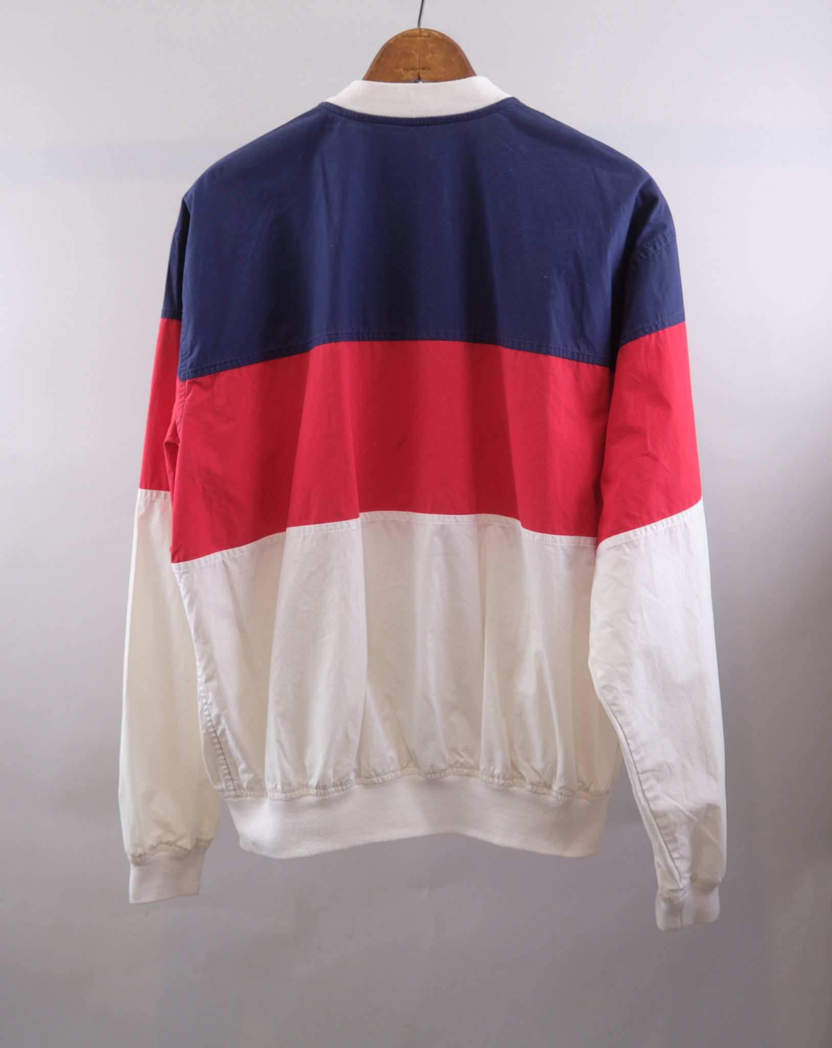 Vintage 90s Ralph Lauren Polo Colorblock Harrington Jacket Mens Medium ...