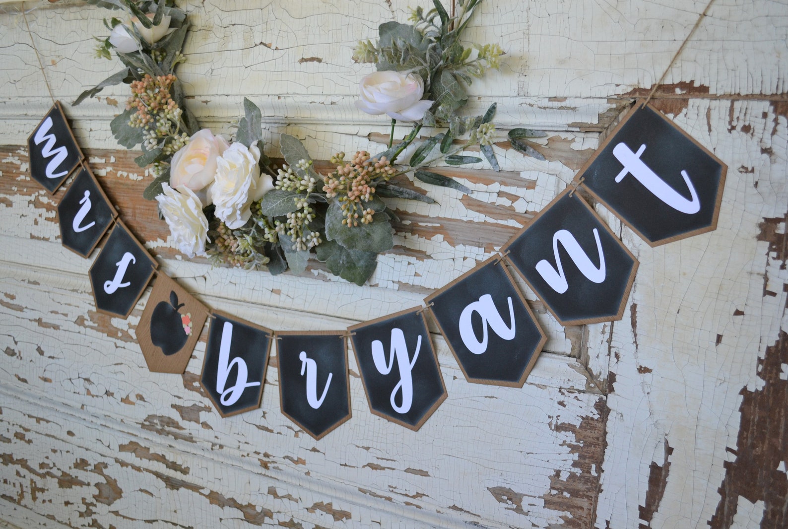 Teacher Classroom Banner Custom Teacher Name Banner | Etsy