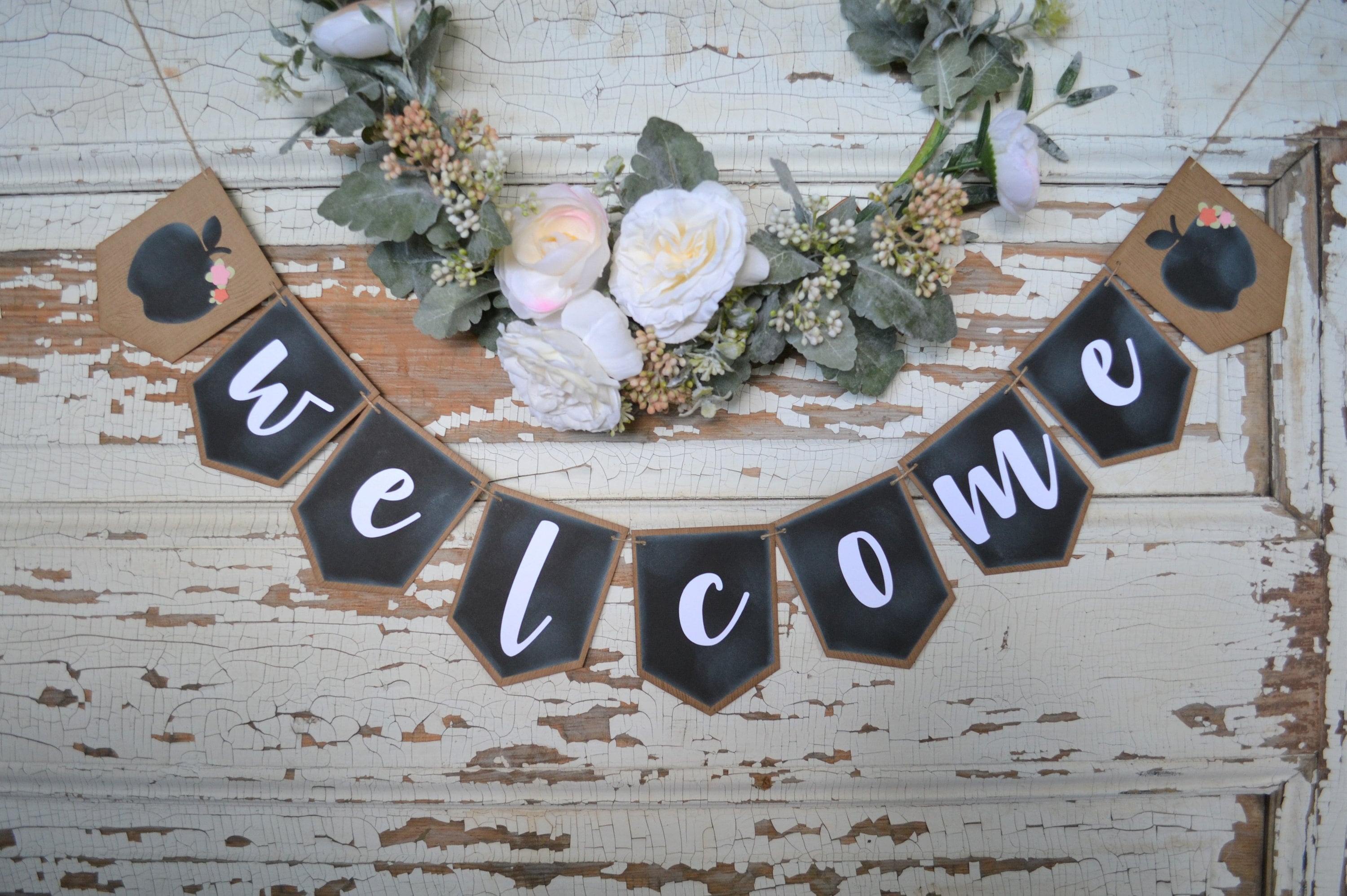Teacher Classroom Banner Classroom Welcome Banner Chalkboard | Etsy