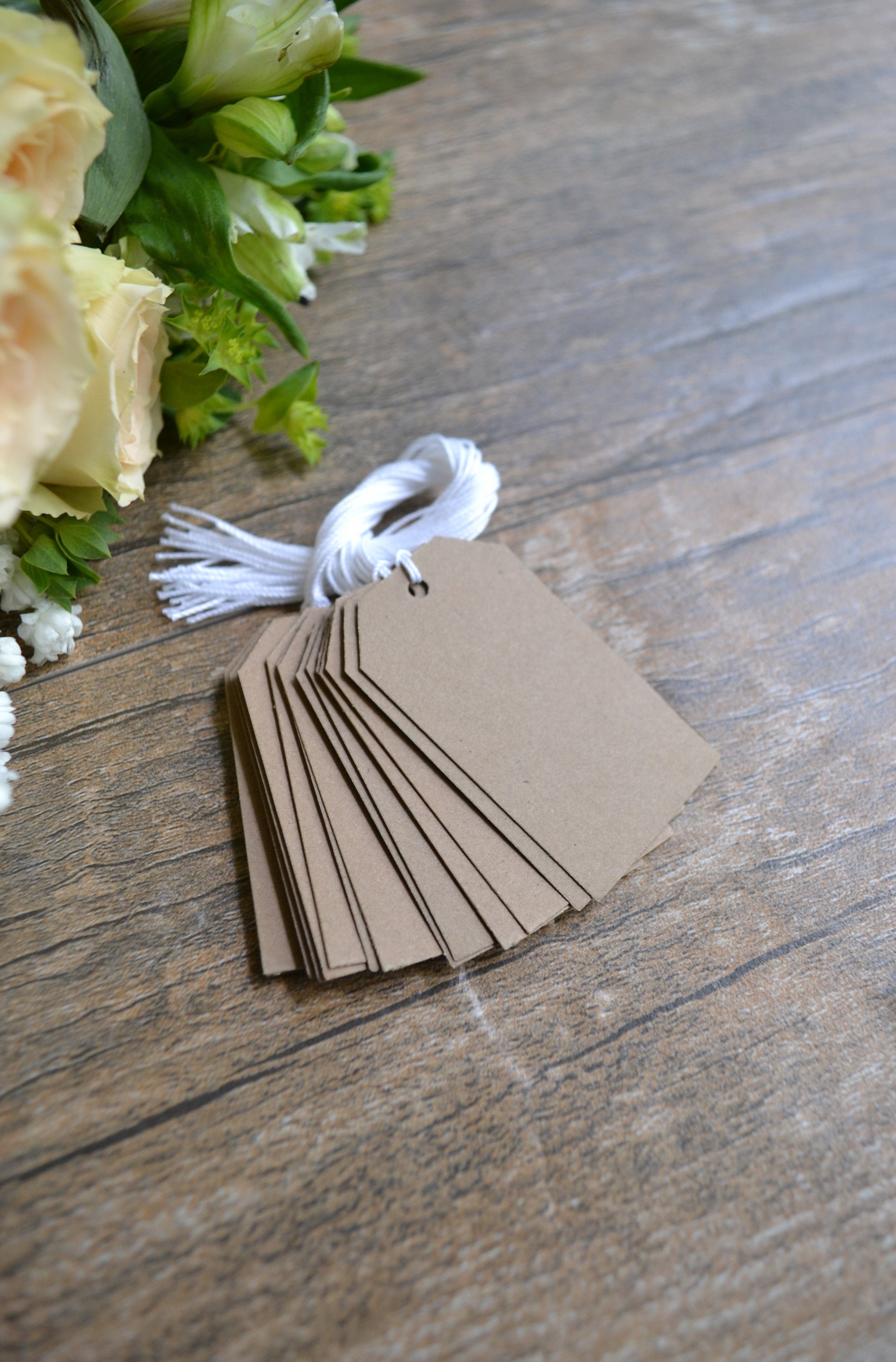 Kraft parcel tags with string kraft price tags kraft parcel | Etsy