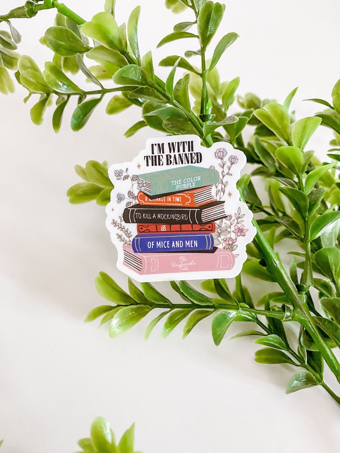 I'm With the Banned Sticker Banned Books Sticker Librarian Sticker ...