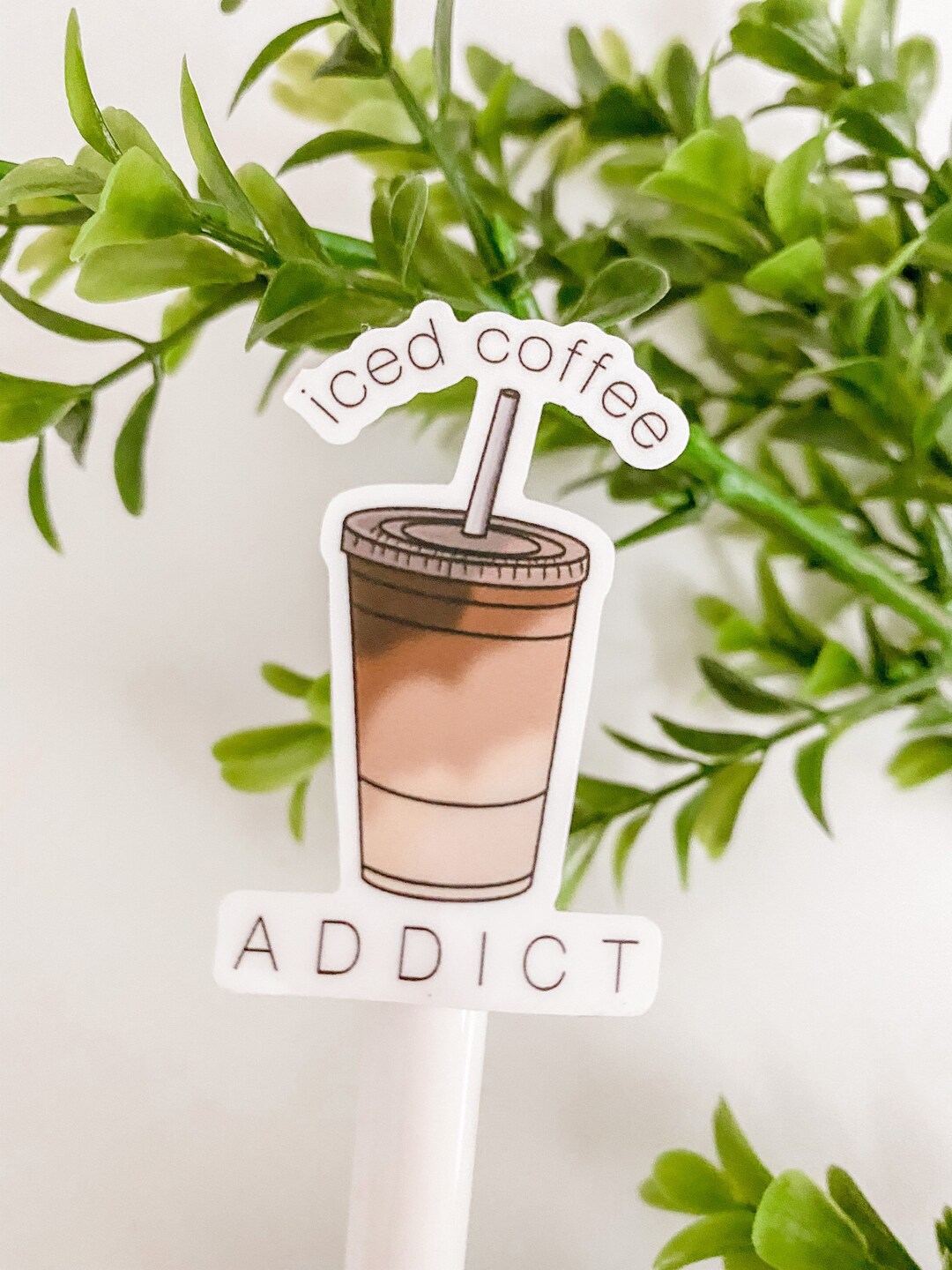 Iced Coffee Sticker Coffee Sticker Iced Coffee Adict Instagram Sticker ...