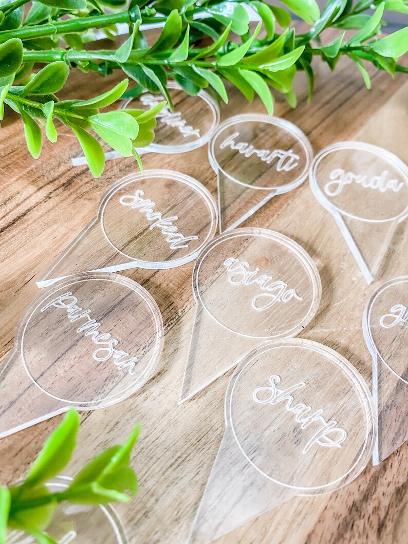 Charcuterie Cheese Tags Cheese Labels Cheese Marker Set Cheese Board ...