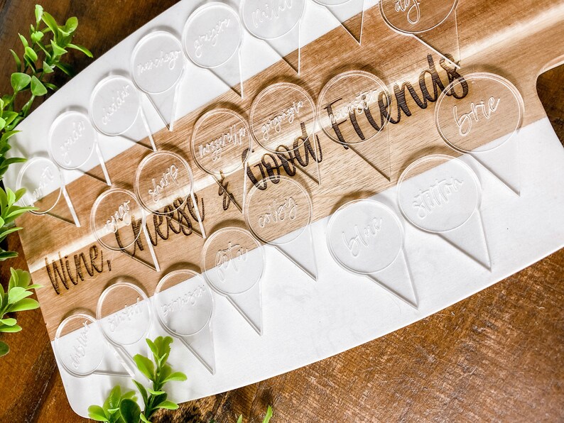 Charcuterie Cheese Tags Cheese Labels Cheese Marker Set Cheese | Etsy