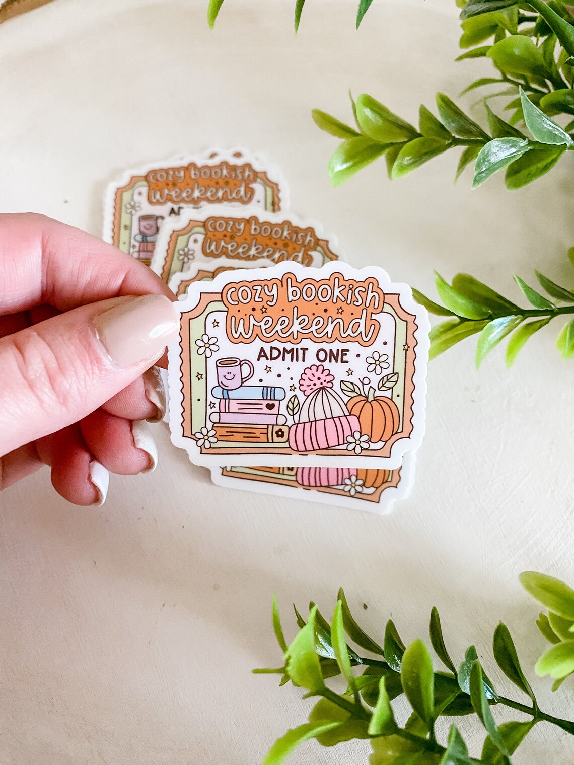 Cozy Bookish Weekend Sticker Bookish Sticker Book Club Sticker Kindle ...