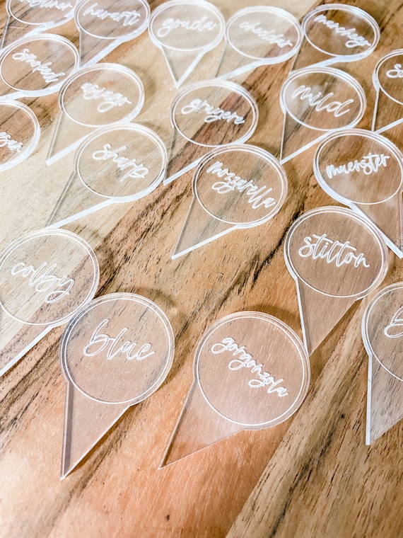 Charcuterie Cheese Tags Cheese Labels Cheese Marker Set Cheese | Etsy