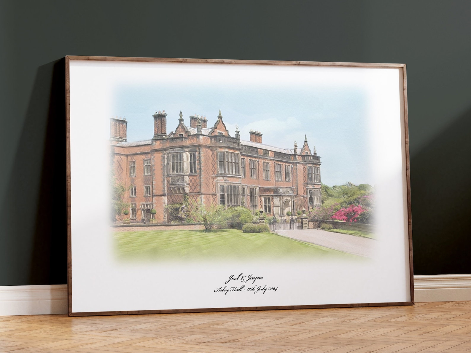 Arley Hall Wedding Venue Portrait - Fine Art Giclée Print, Custom ...