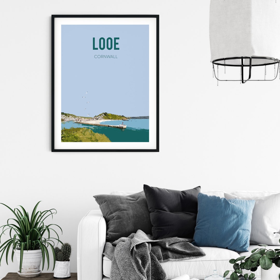 Art Print - Looe in Cornwall - Etsy UK