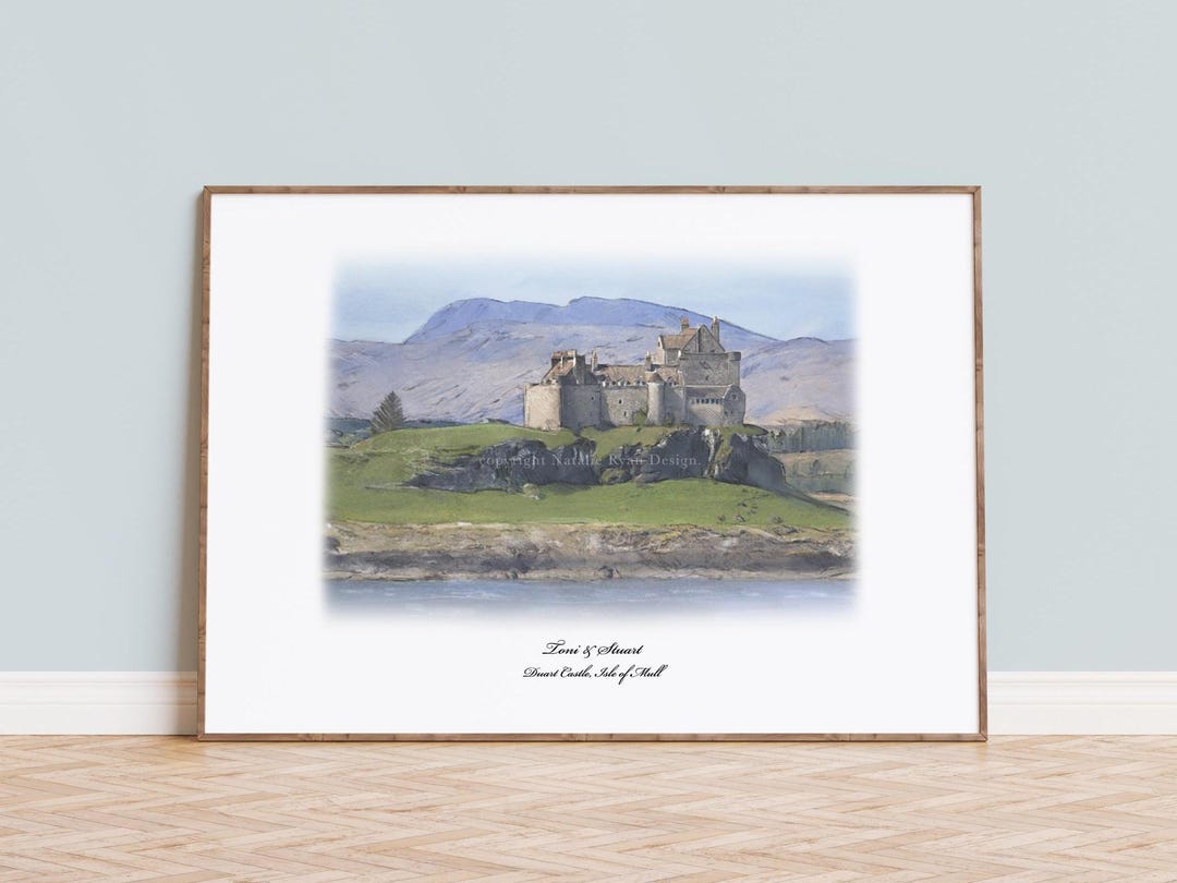 Duart Castle Wedding Venue Portrait - Fine Art Giclée Print, Custom ...