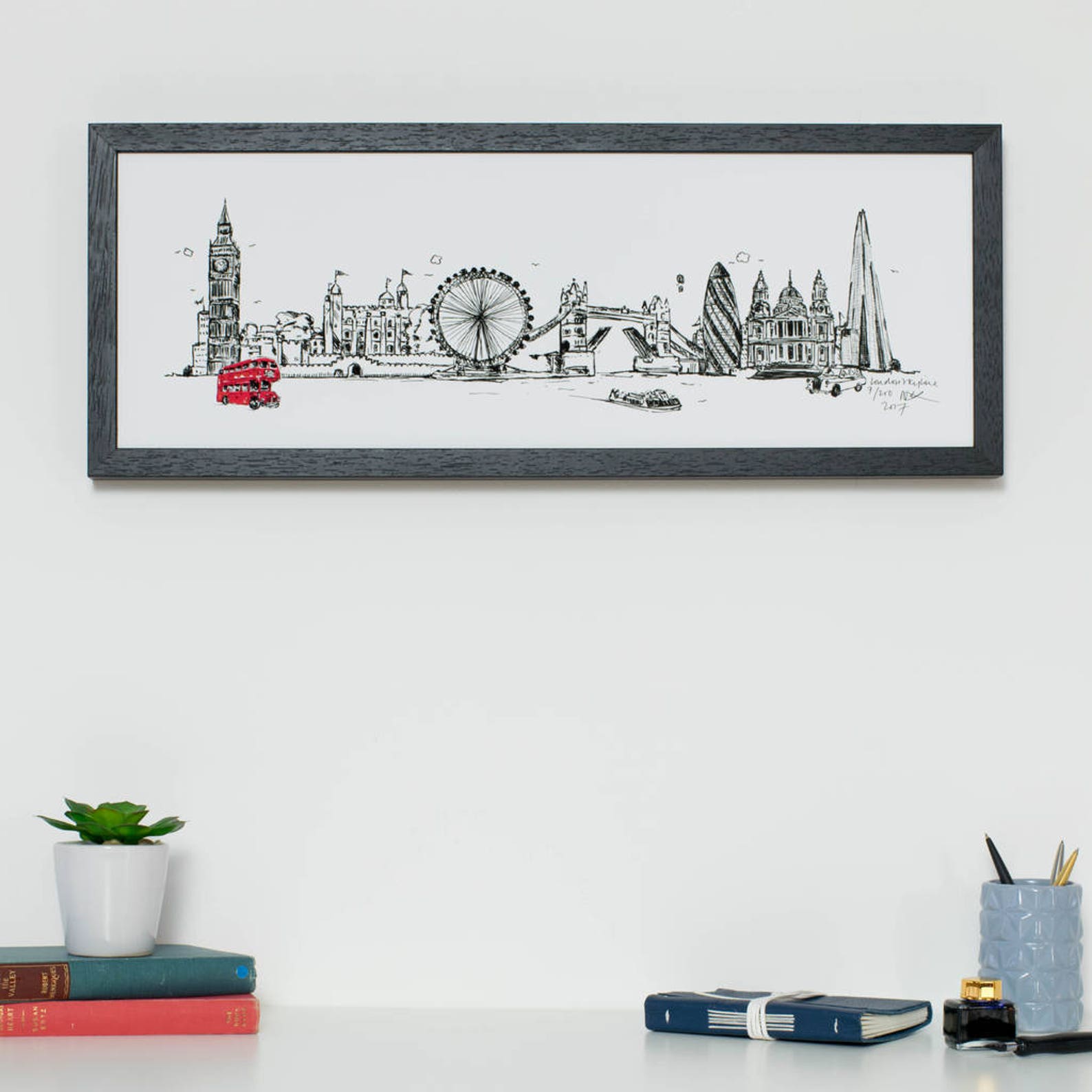 London Skyline, London Cityscape Art Print, London, Office Art, Travel ...