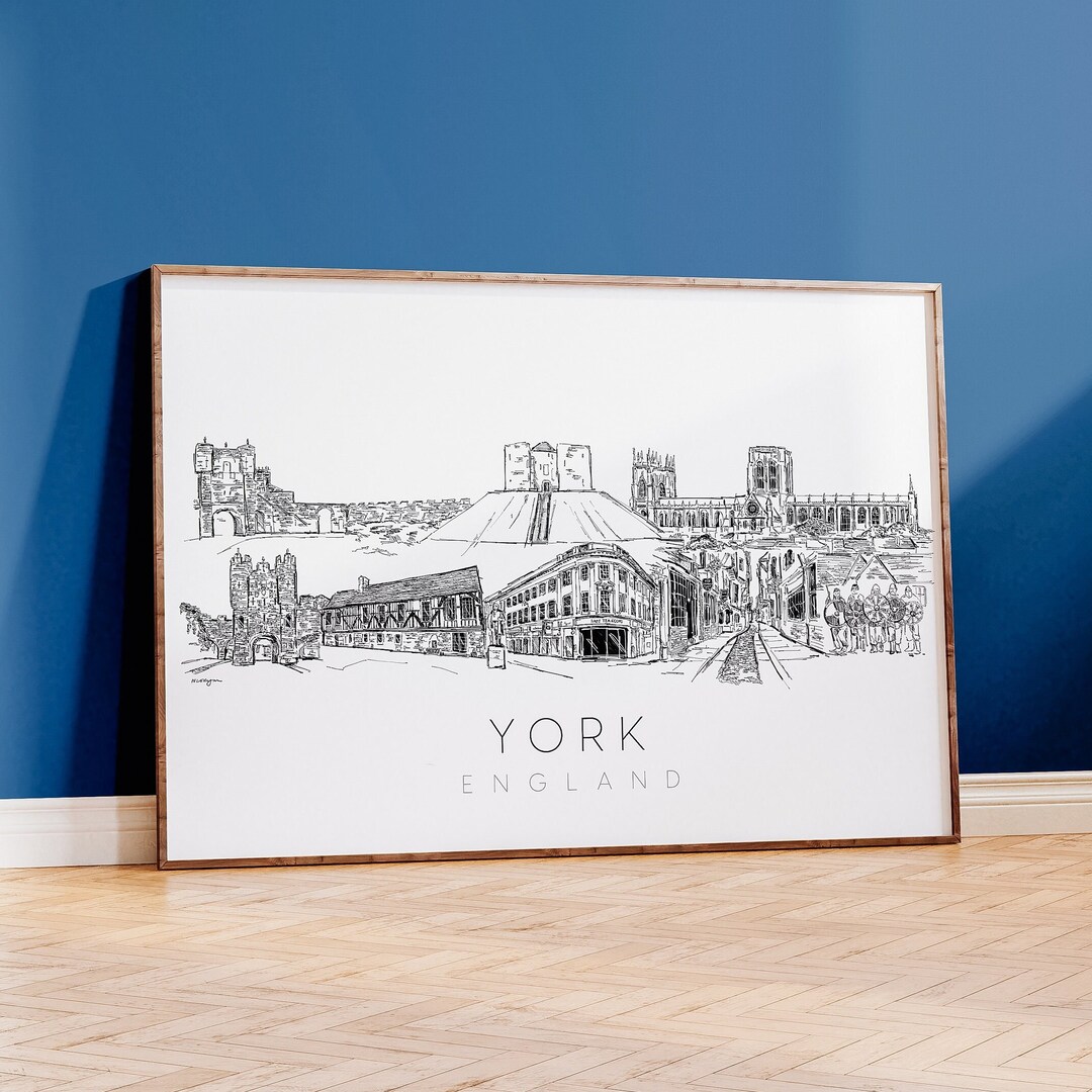York City Skyline Art Print - Etsy