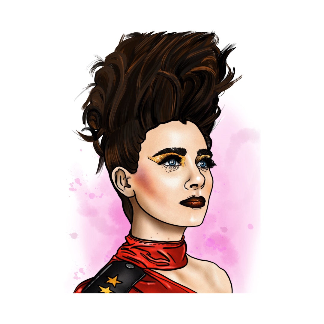 Zoya the Destroyer, GLOW Art Print - Etsy