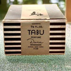 1940s RARE Tabu Perfume Bottle in Original Presentation Package - Etsy