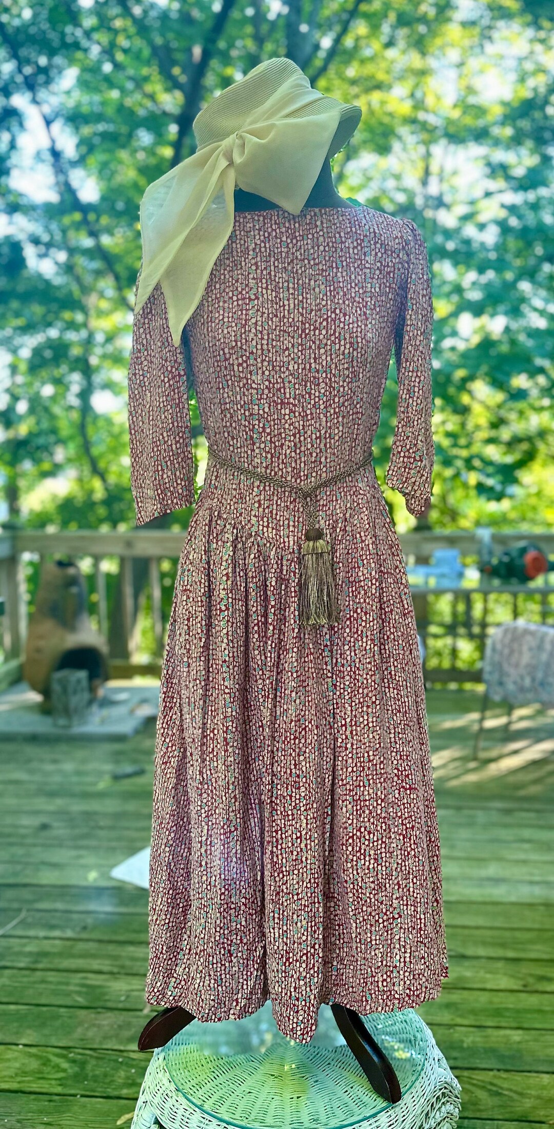 Vintage Day Dress, Side Zip, Ready to Wear - Etsy