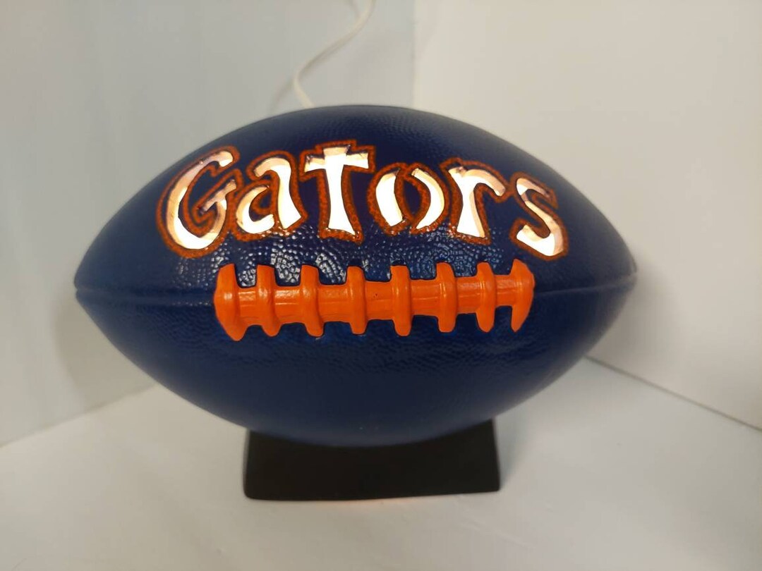 Florida Gators Ceramic Football Lamps. Hand Painted, Light Included ...