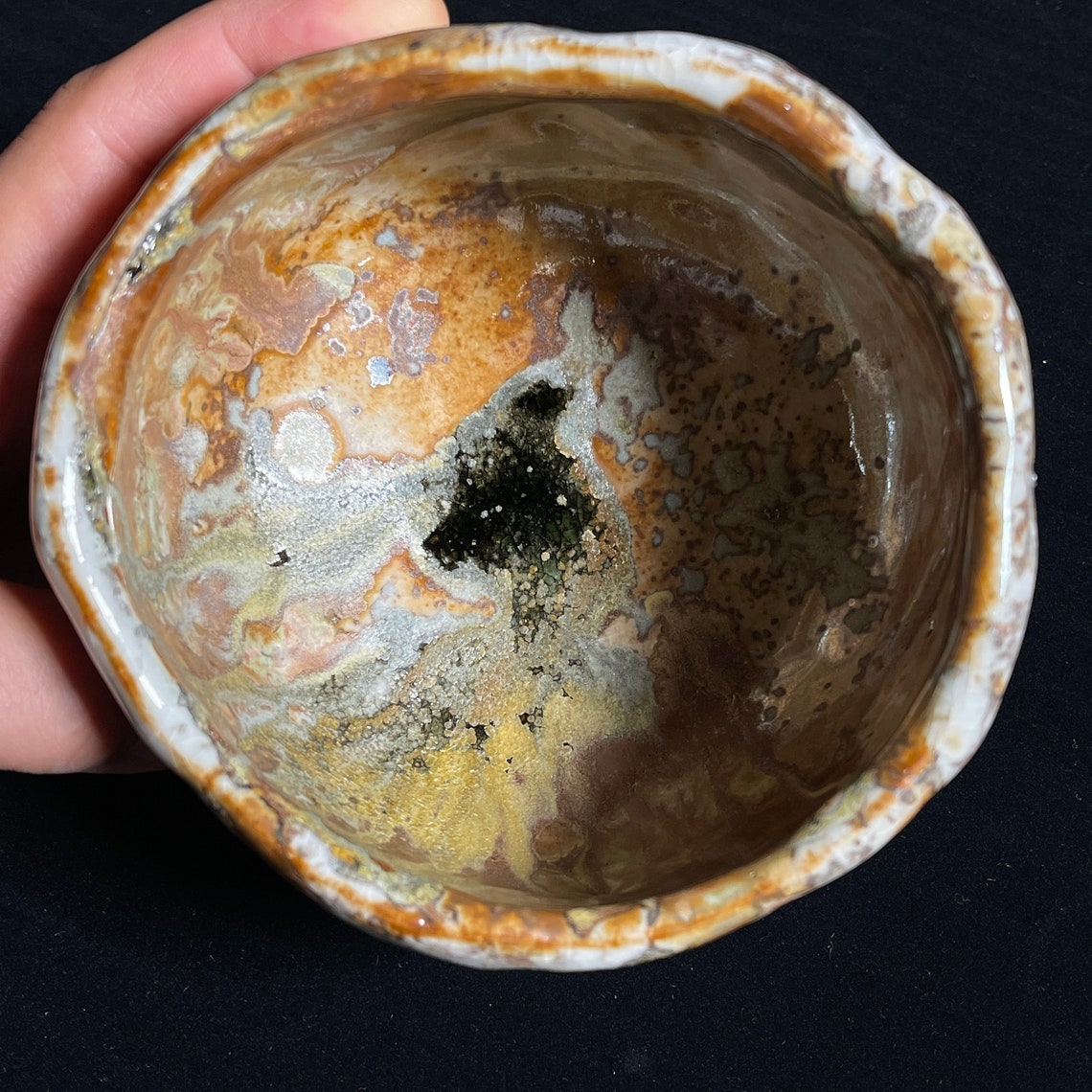 Kurinuki Shino Ash Cone 10 Stoneware Chawan - Etsy