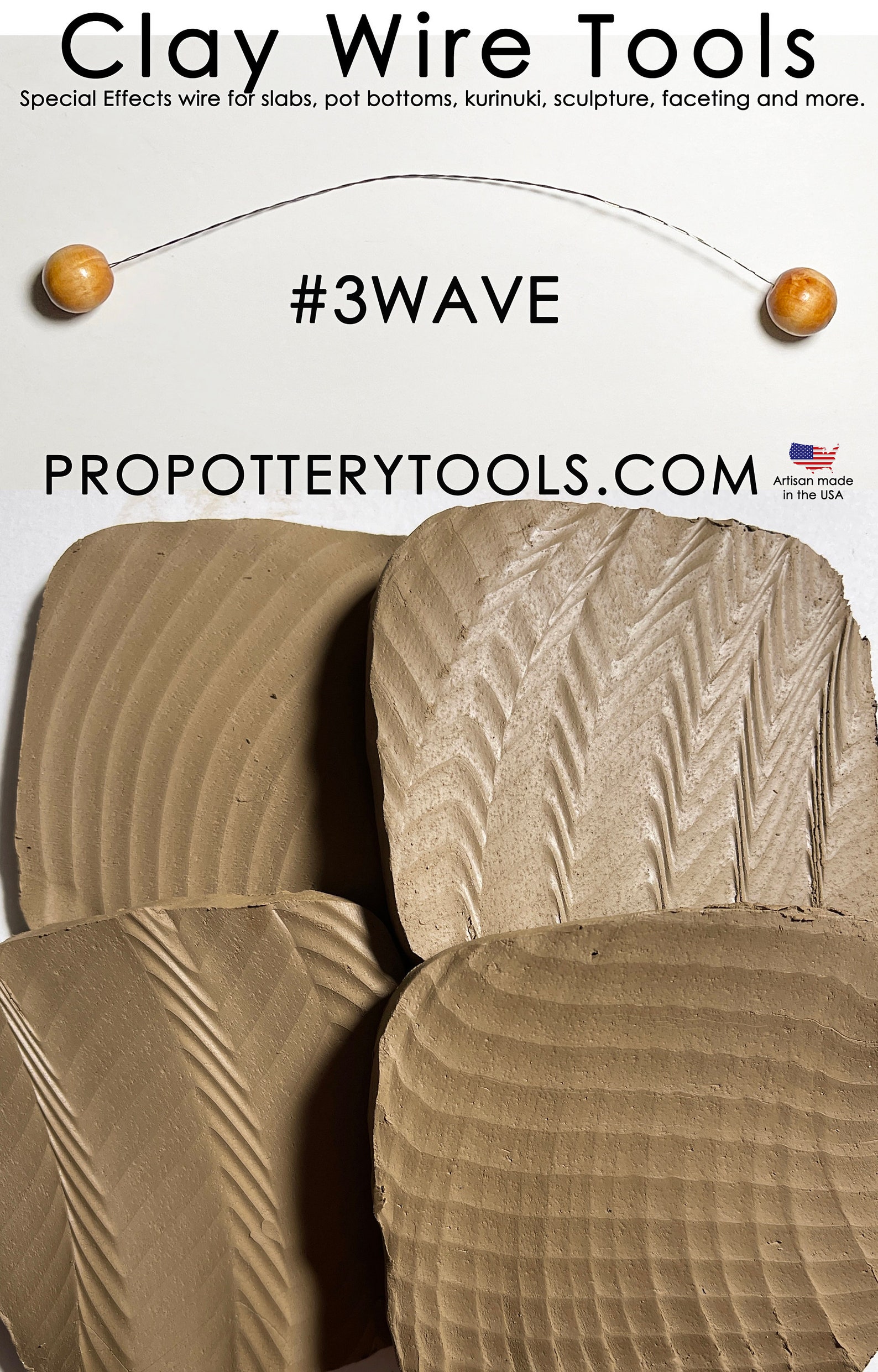 Pottery or Sculpture Wave Wire Texture Tool - Etsy
