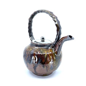 Multi-color Tenmoku Ash Cone 10 Stoneware Tea Set - Etsy