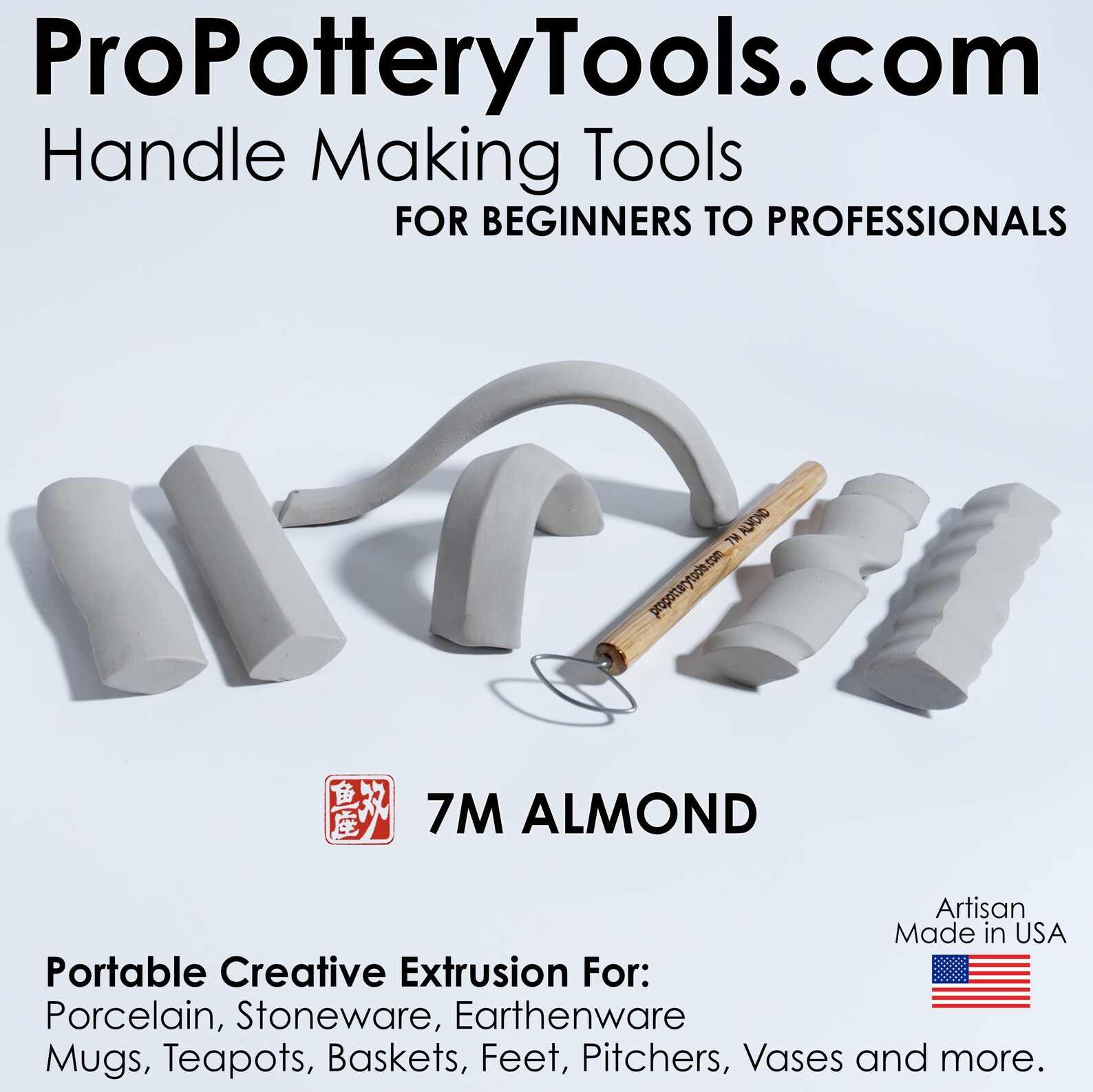 Pottery Handle Tool: Almond 7m - Etsy