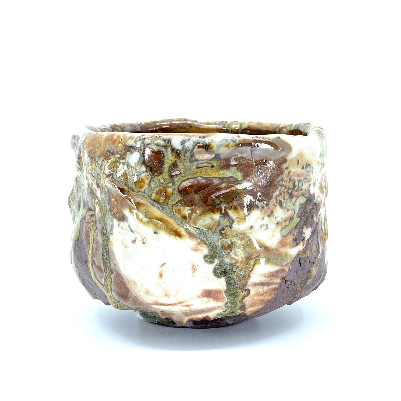 Kurinuki Shino Ash Cone 10 Stoneware Chawan - Etsy