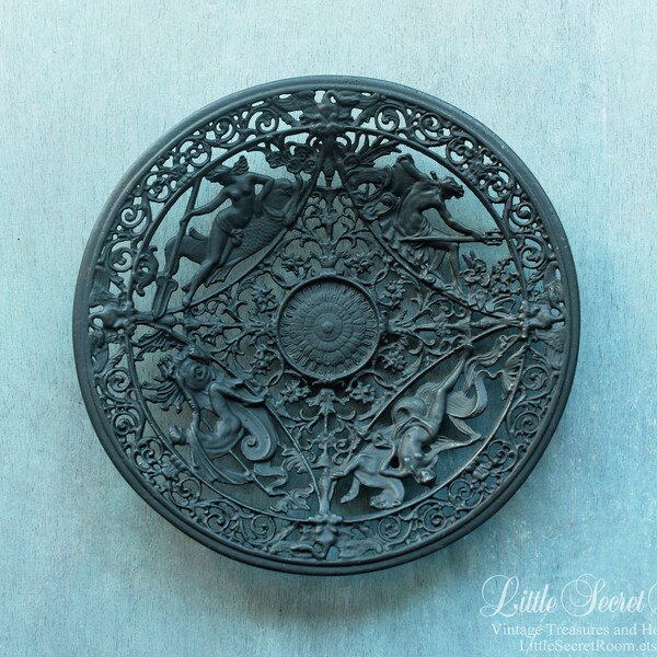 Antique Cast Wall Plaque - Etsy