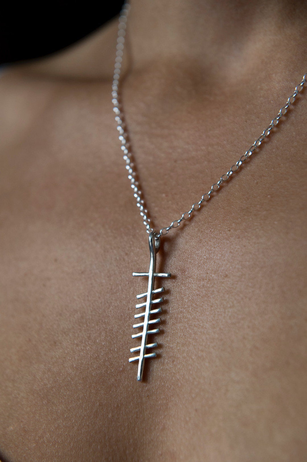 Sculpted Love/grá Pendant -unisex - Etsy