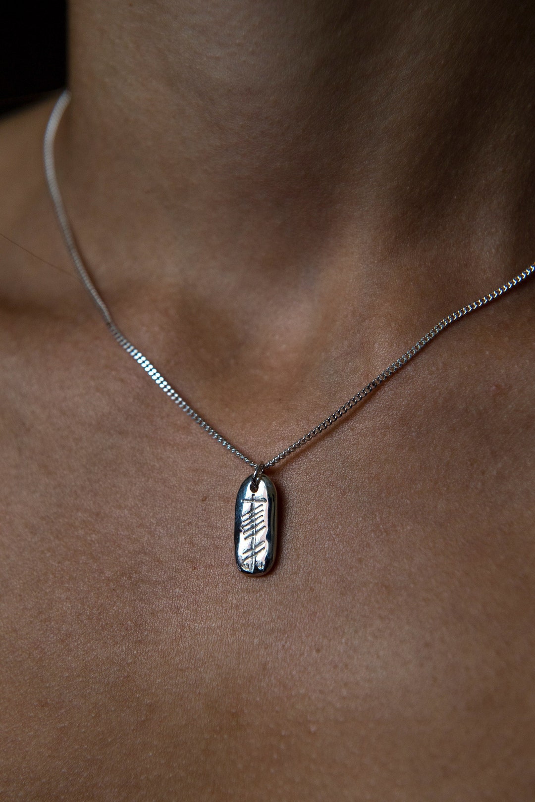 Ogham Love Pendant Carved Ingot With the Gaelic Word for Love 'grá ...