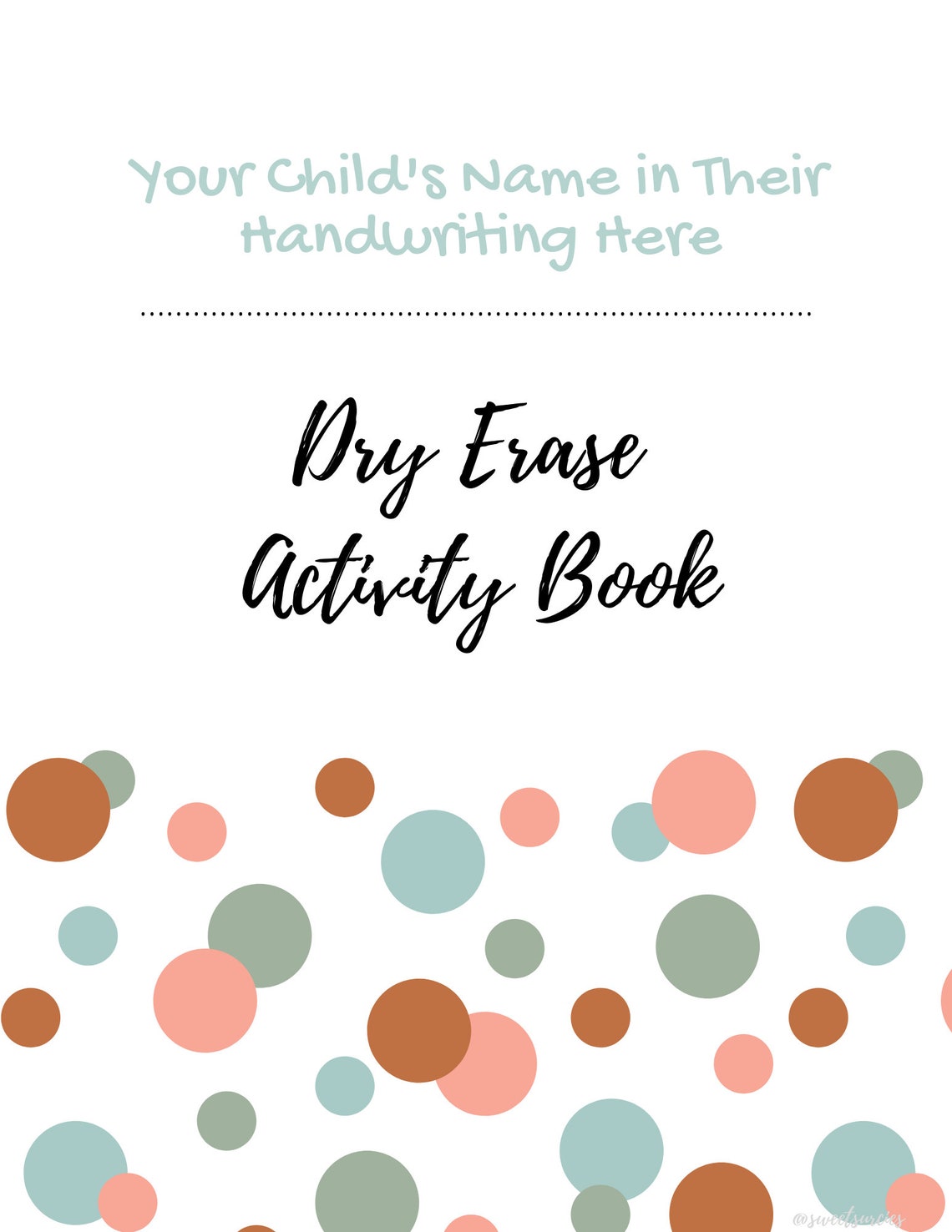 Homeschool Printables, Boho Montessori Dry Erase Book, Coloring Book ...