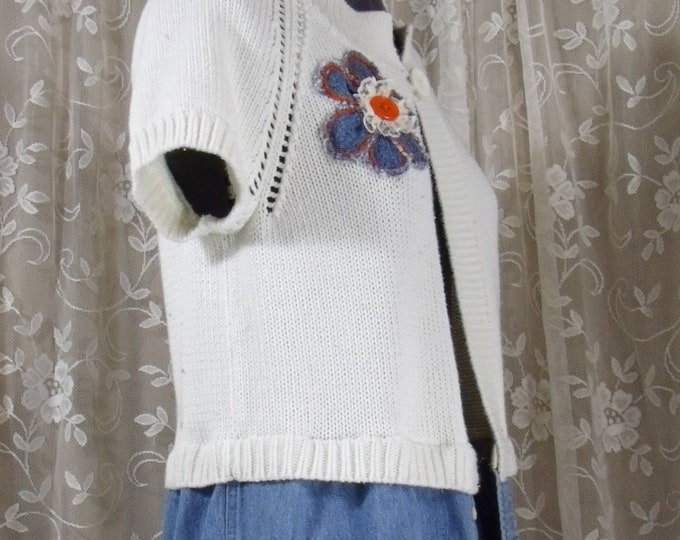 Upcycled Shrug With Denim Shirt, Duster, Size Medium - Etsy