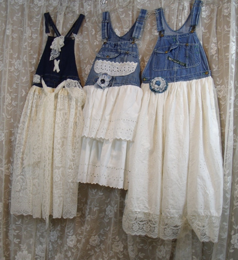 Upcycled Overalls Dress-jumper Size Small Recycled - Etsy