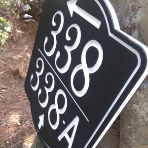 Multiple Address Stake Engraved, Shared Driveway Personalized Sign ...